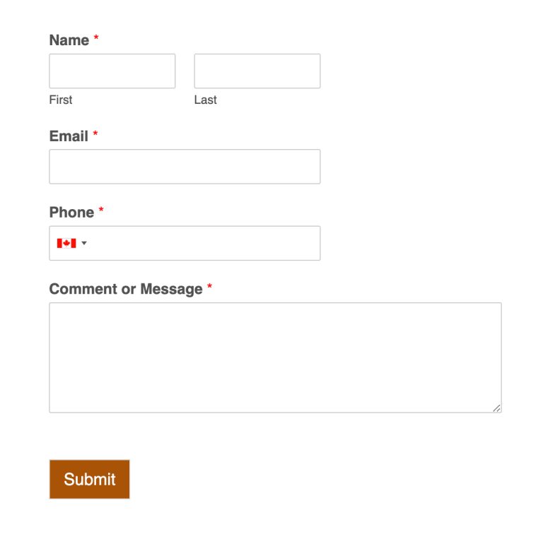 Website contact forms - Instructions, Other, Wordpress Instructions - Vancouver Island Designs ...